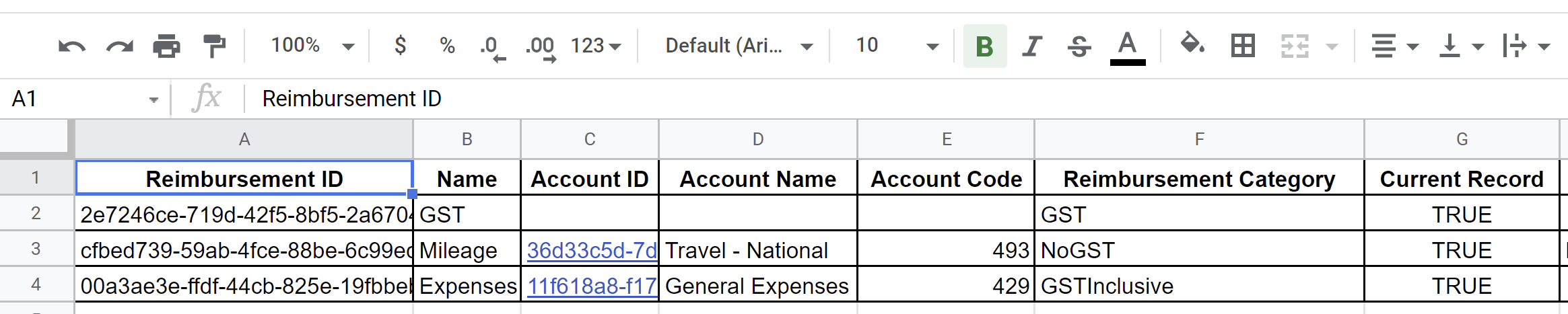 Xero Reimbursements - G-Accon | Automate Financial Reporting with Google Sheets Integration