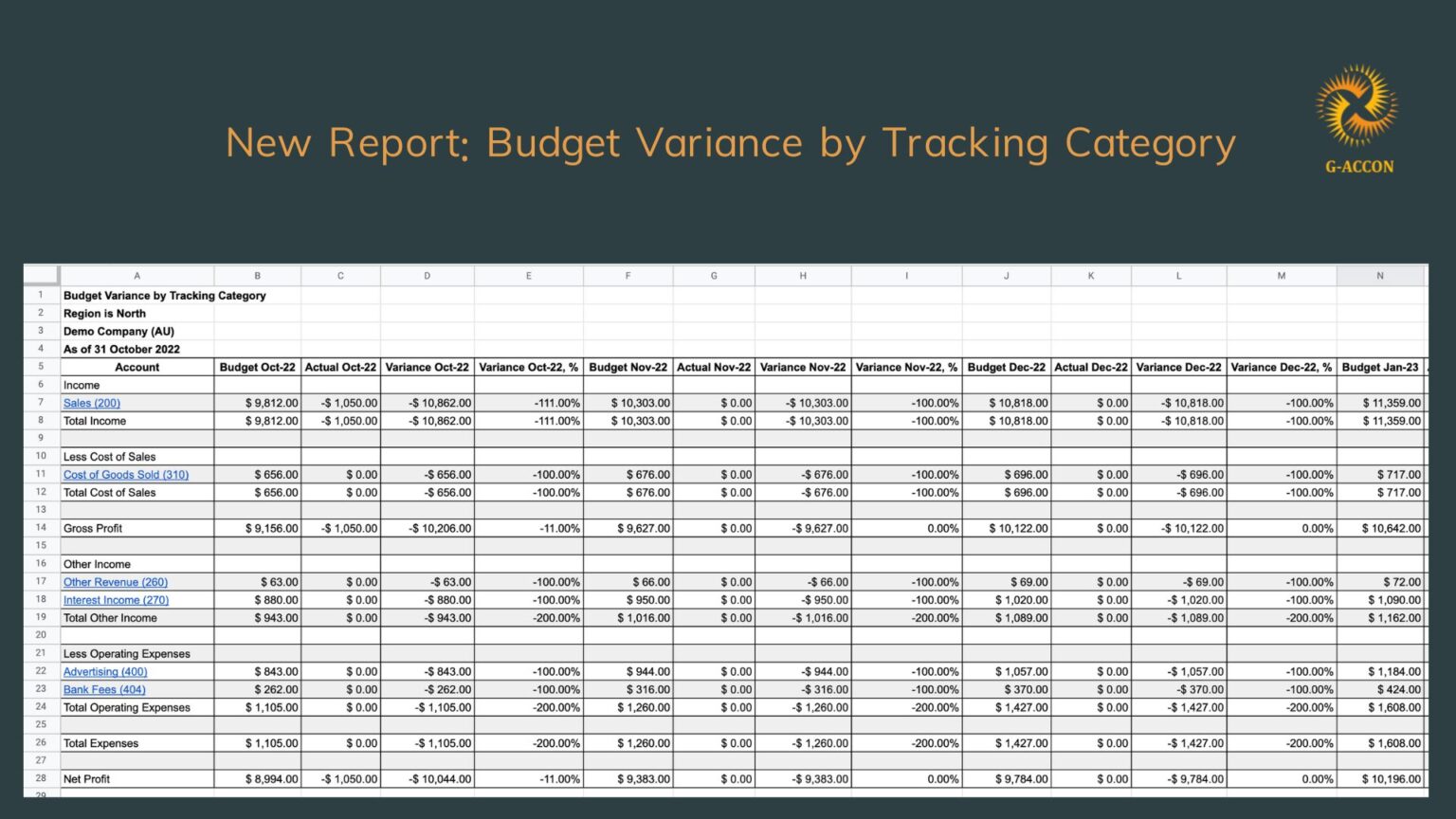 G-Accon introduces new Xero Budget reports and features to make ...