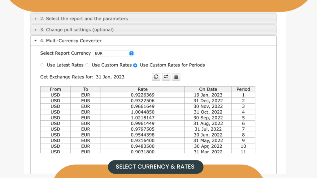 Introducing live currency exchange rates for consolidated reports